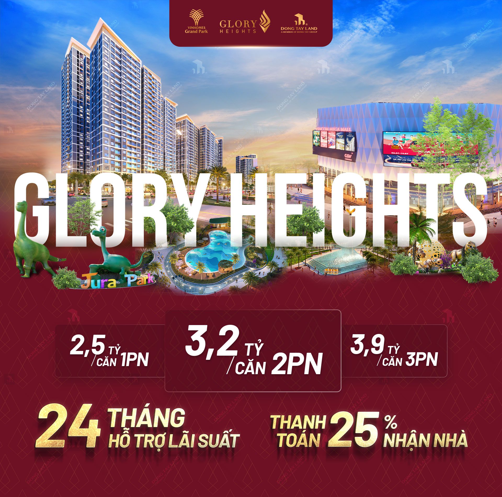 Glory Heights phân khu căn hộ cao cấp nhất Vinhomes Grand Park